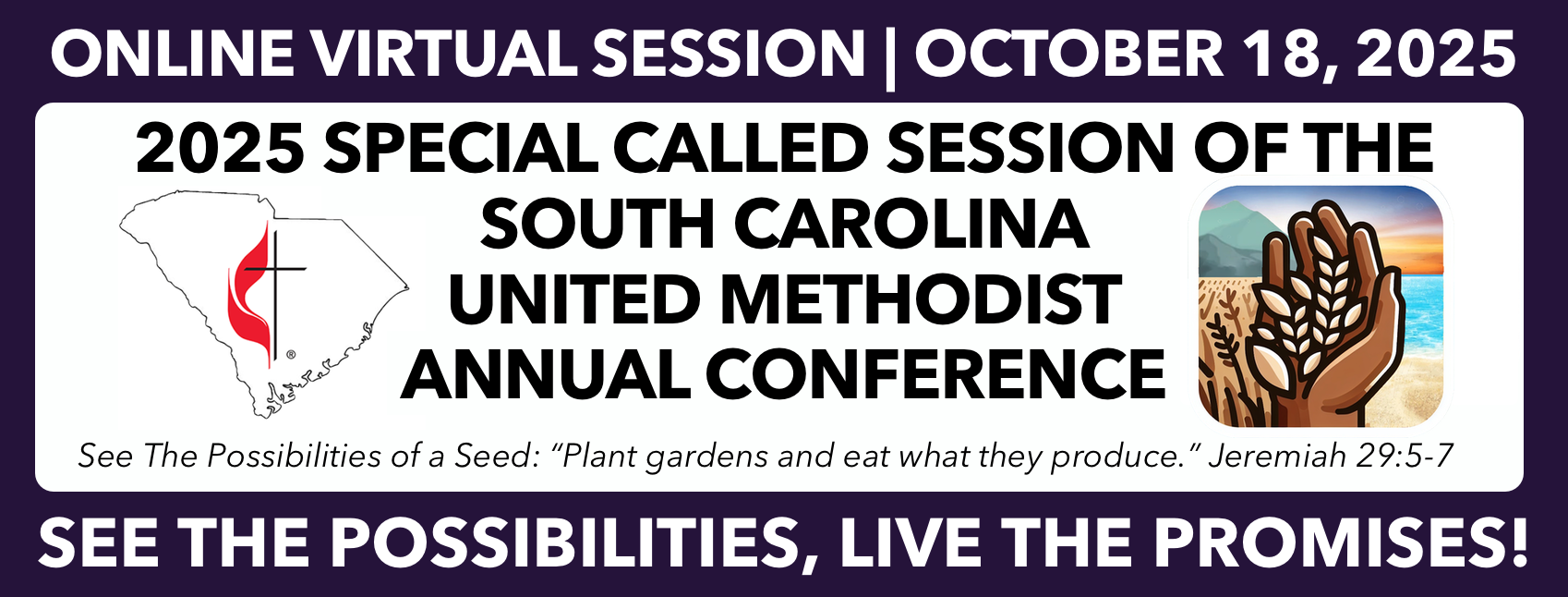 2025 CALLED SPECIAL SESSION OF ANNUAL CONFERENCE - South Carolina UMC