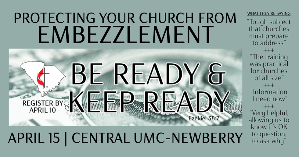 Seminar: How to prevent, identify church embezzlement - South Carolina UMC